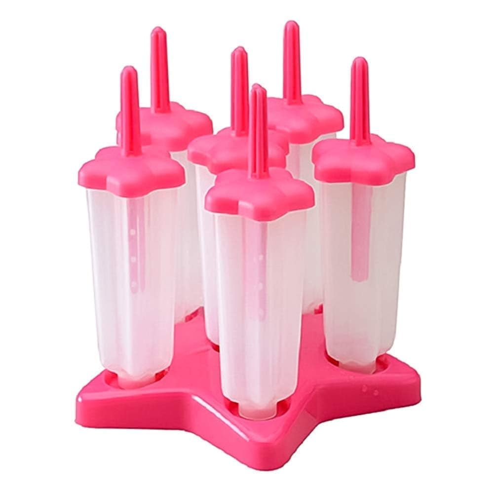 BluBasket Plastic UmbrellaShaped Ice Lolly Moulds Colorful 6 Cells ...