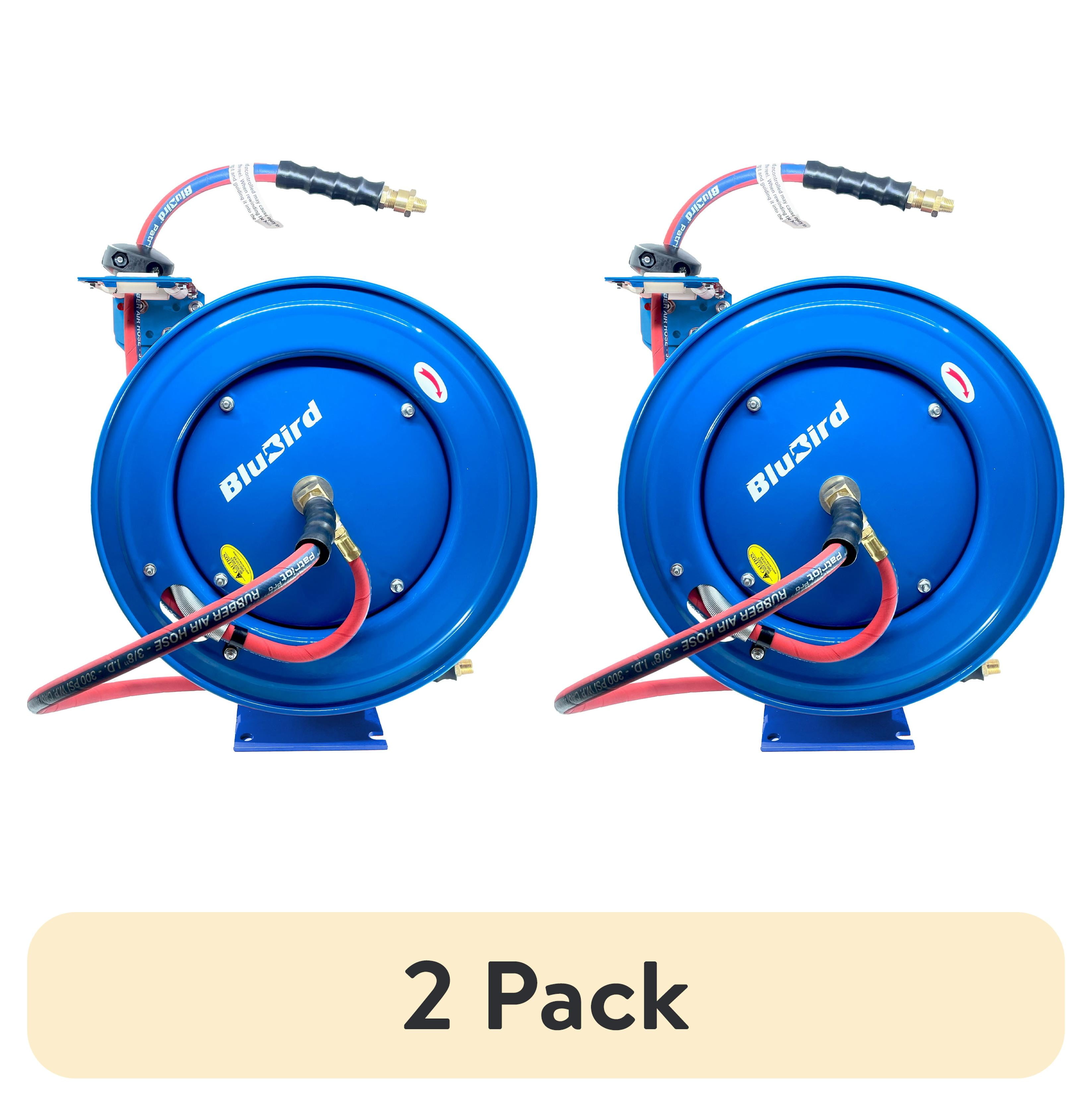(2 pack) BluBird Patriot Pro - 3/8"x 50' Air Hose Reel - Walmart.com