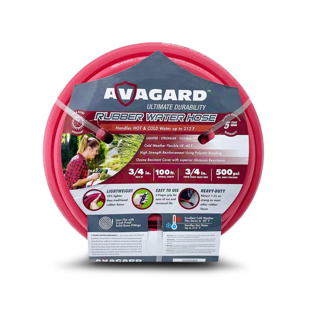 Blubird Avagard 3/4 Inch X 100 Ft. Rubber Water Hose Assembly - Walmart.com