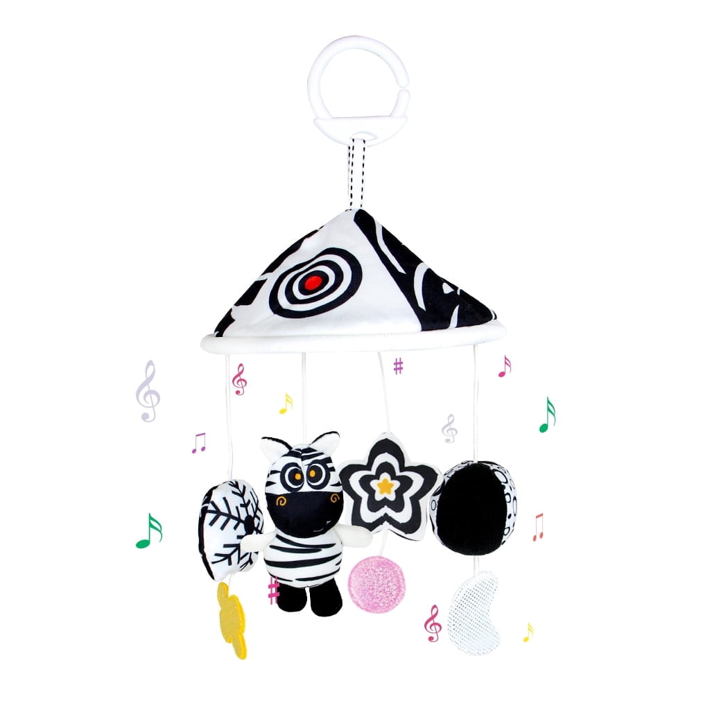 Blublu Park Baby Stroller Toy Black&white Plush Animal Toys with ...