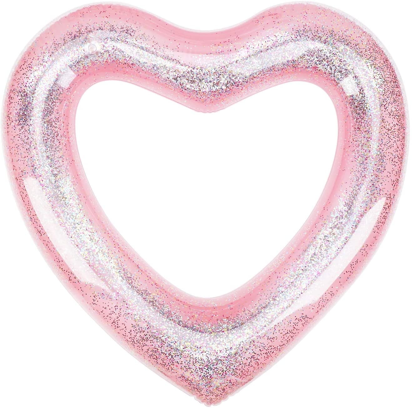 Blublu Park Inflatable Heart Pool Float, 47.3''x39.4'' Sweet Love Swim ...