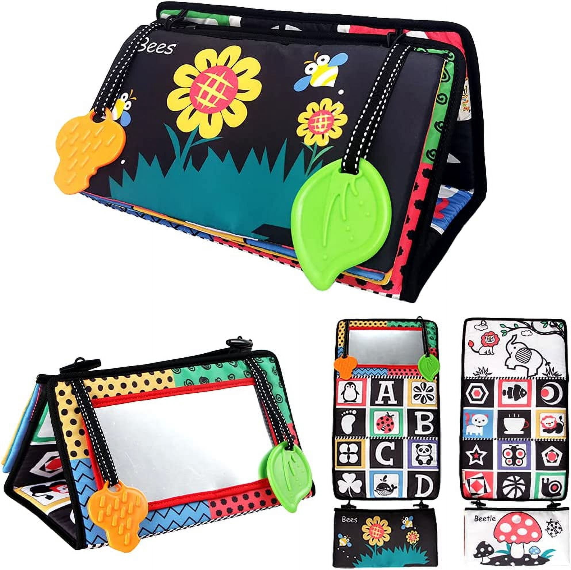 Blublu Park Tummy Time Floor Mirror for Newborn Infant Toddler, High ...
