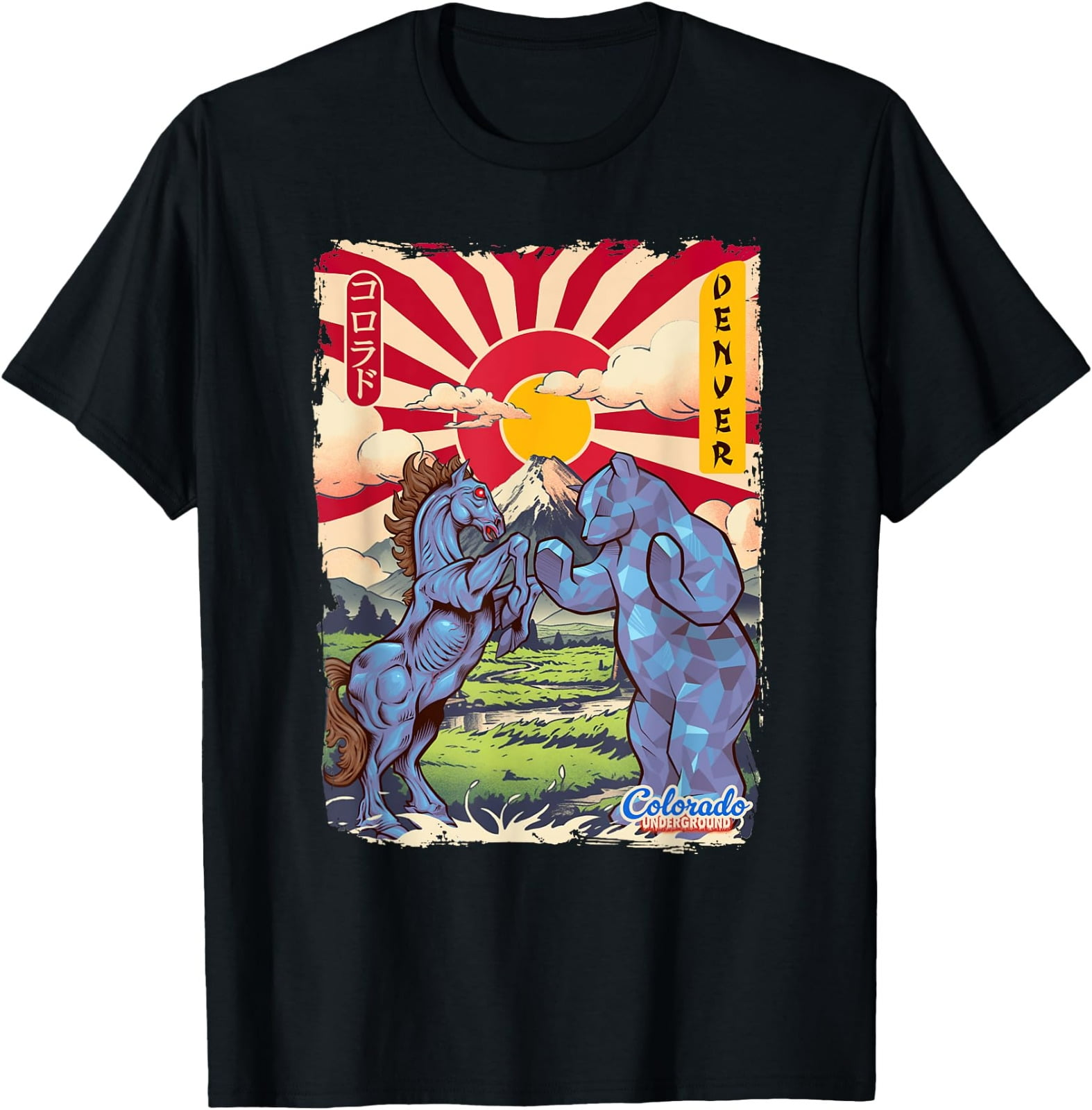 Blucifer Fighting Blue Bear Colorado Graphic Design T-Shirt Gift All Size S-4XL - Walmart.com