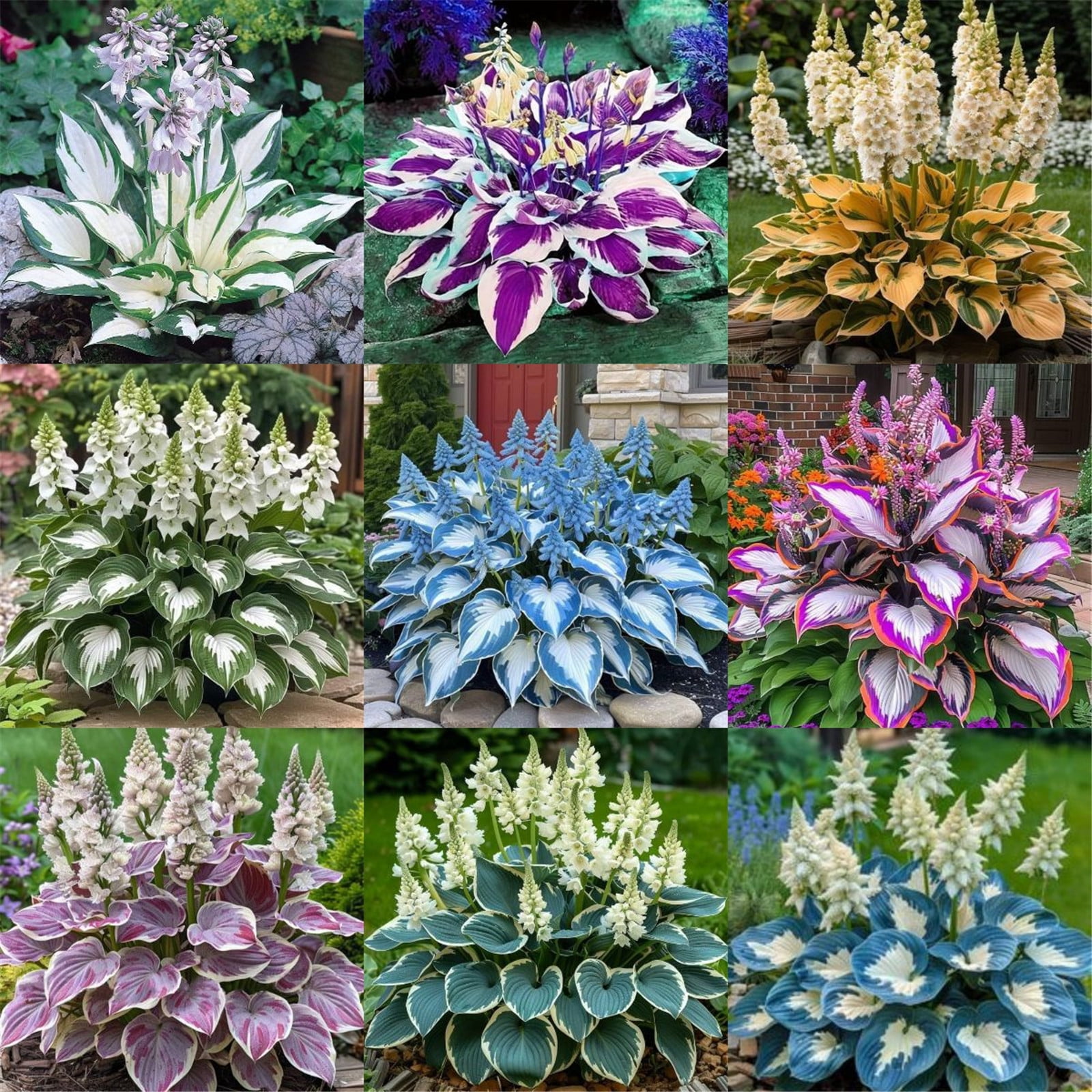 Bluck Brilliant Hosta for Planter Exquisite Ornamental Blooms Stylish ...