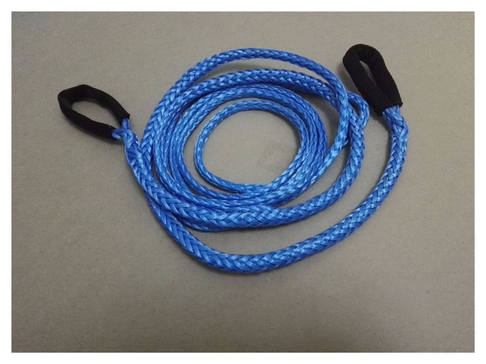 Blue 1/4"*10ft Winch Rope Extension, Synthetic Winch Cable,ATV Plow ...