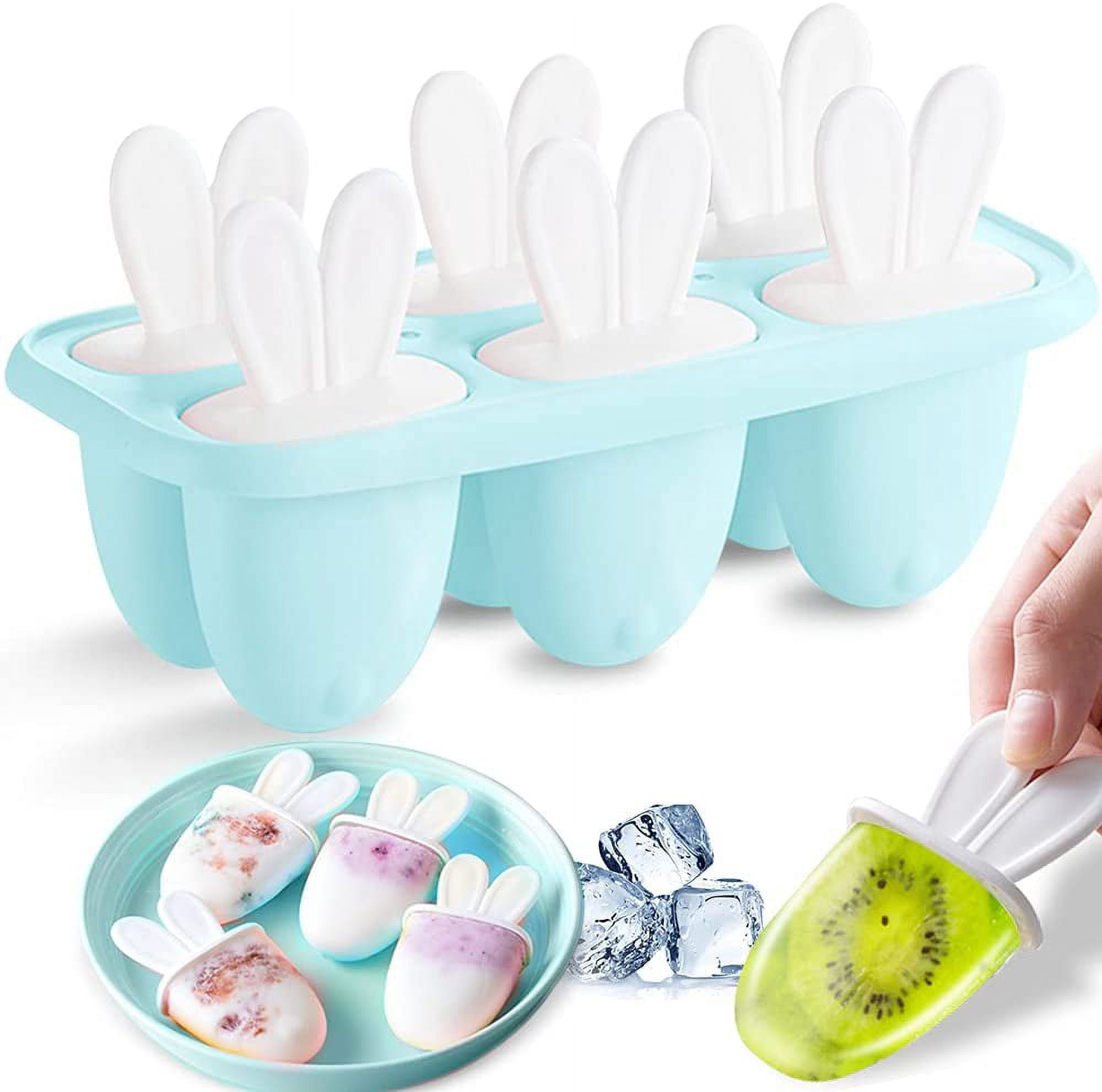 (Blue-1) Ice cream mold, mini ice cream mold, reusable, for sorbet and ...