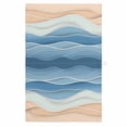 Blue 1 Pack Kitchen Towel, Water Absorbent Dish Towel, Ocean Wave ...