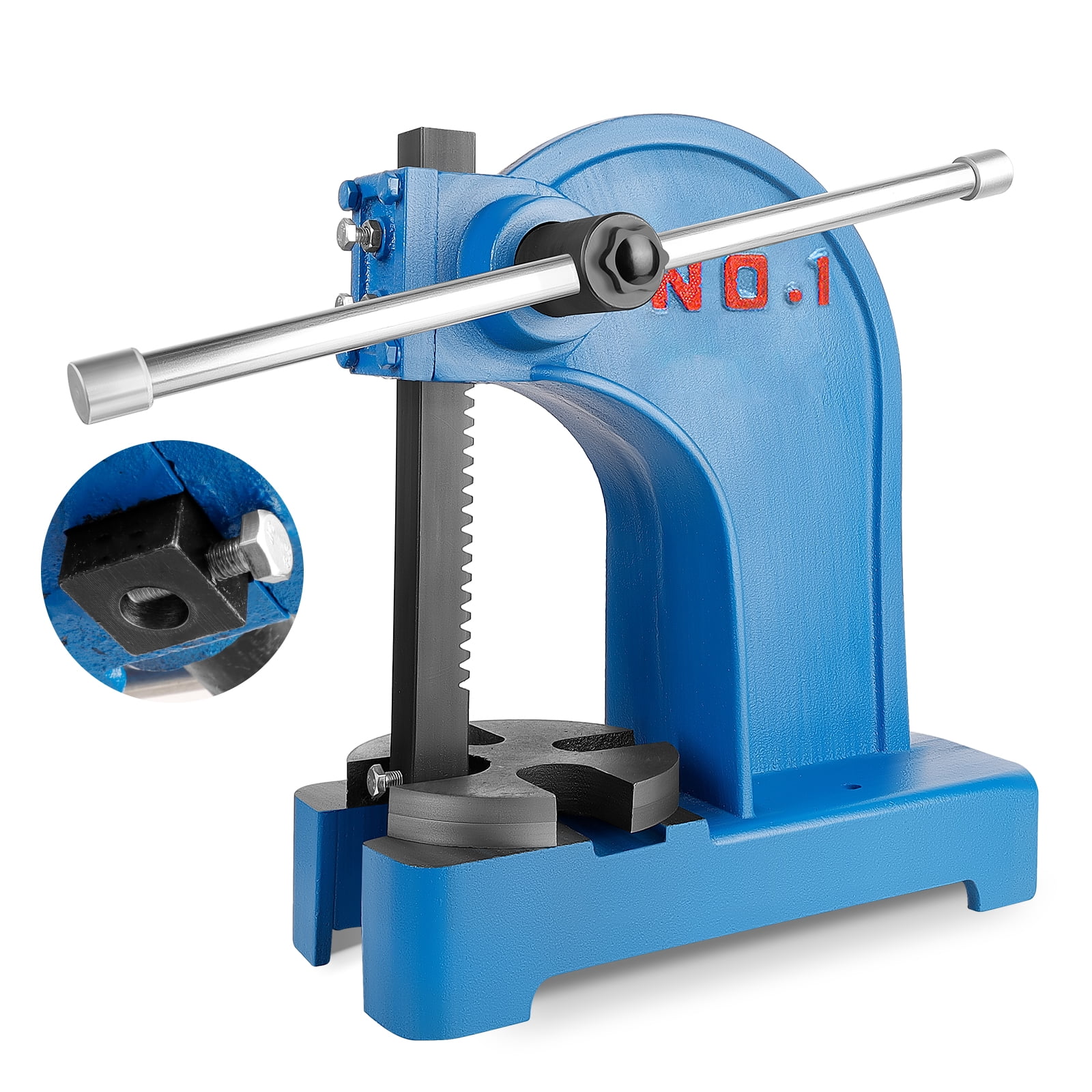 Blue Hand Arbor Press, Industrial Grade, Press Fit Tool, 1 Ton ...