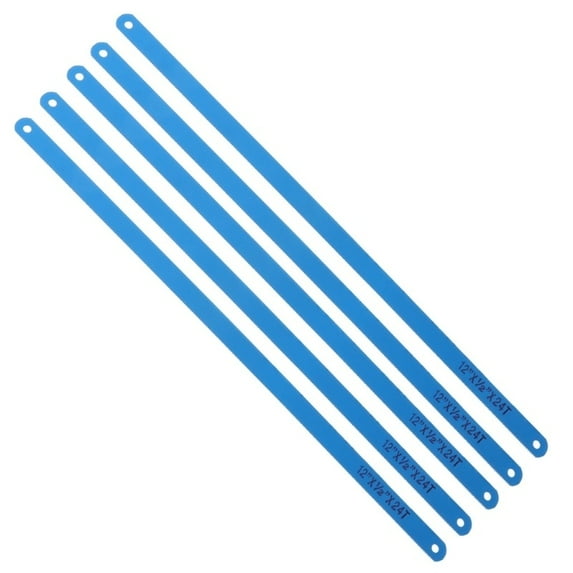 Blue 10"/12" X24T Teeth Hacksaw Saw Steel Metalworking Blades for Metal ...