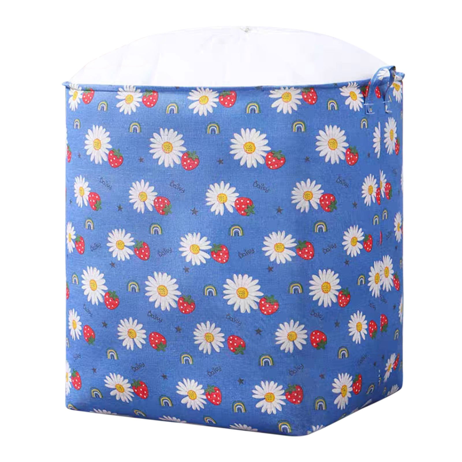 Blue 100L Linen Storage Bag With Drawstring, Breathable Fabric For ...