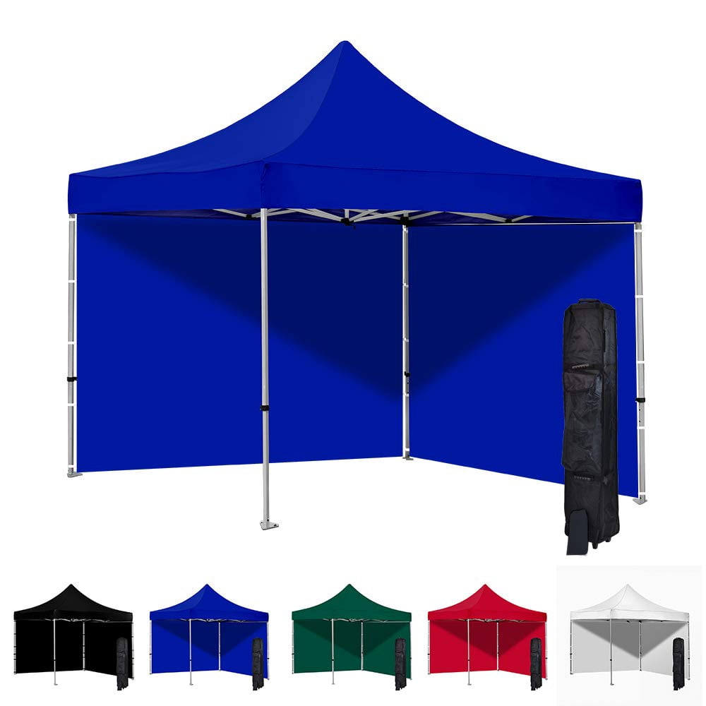 Blue 10x10 Instant Canopy Tent and 2 Side Walls -Commercial-Grade ...