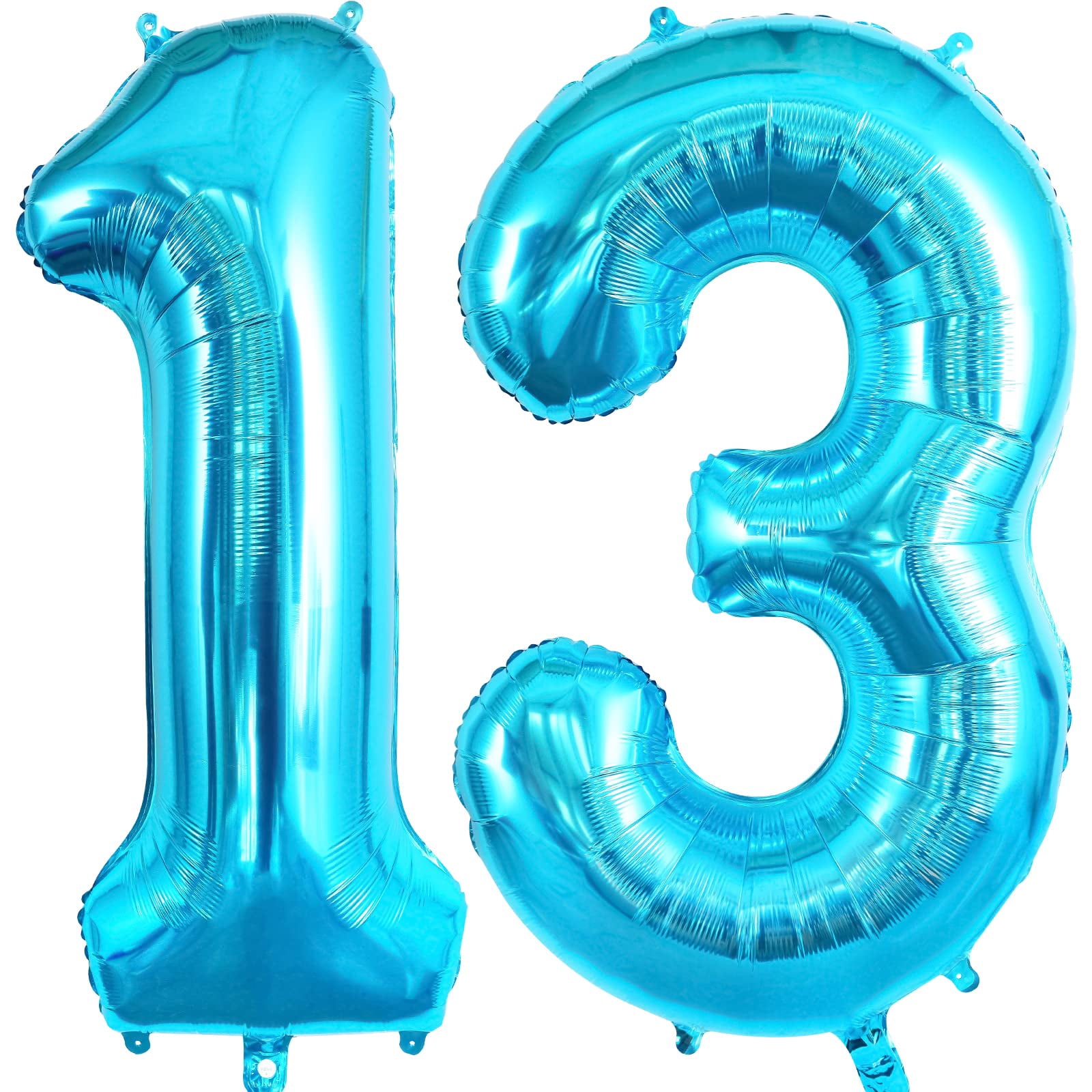 Blue 13 Balloon Numbers, SSF20 Large 13 or 31 Foil Balloons, Big Number ...