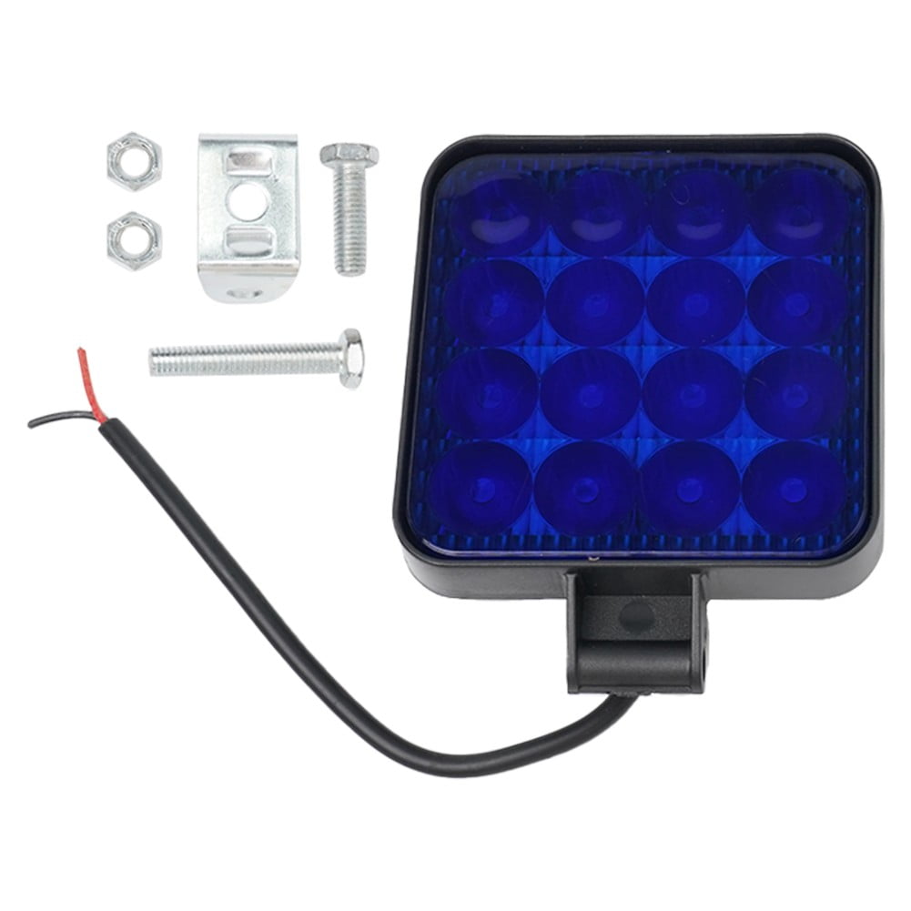 Blue 16LED Light Bar 48W Work Light Pods Lighting Truck Off Road ...