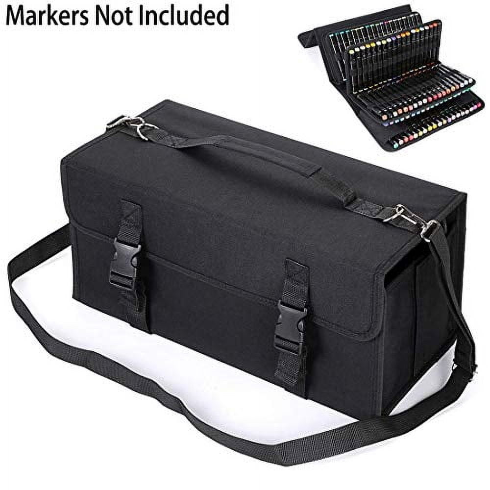 Blue 171 Slots Marker Pen Case Markers Carrying Lipstick Organizer Bag ...