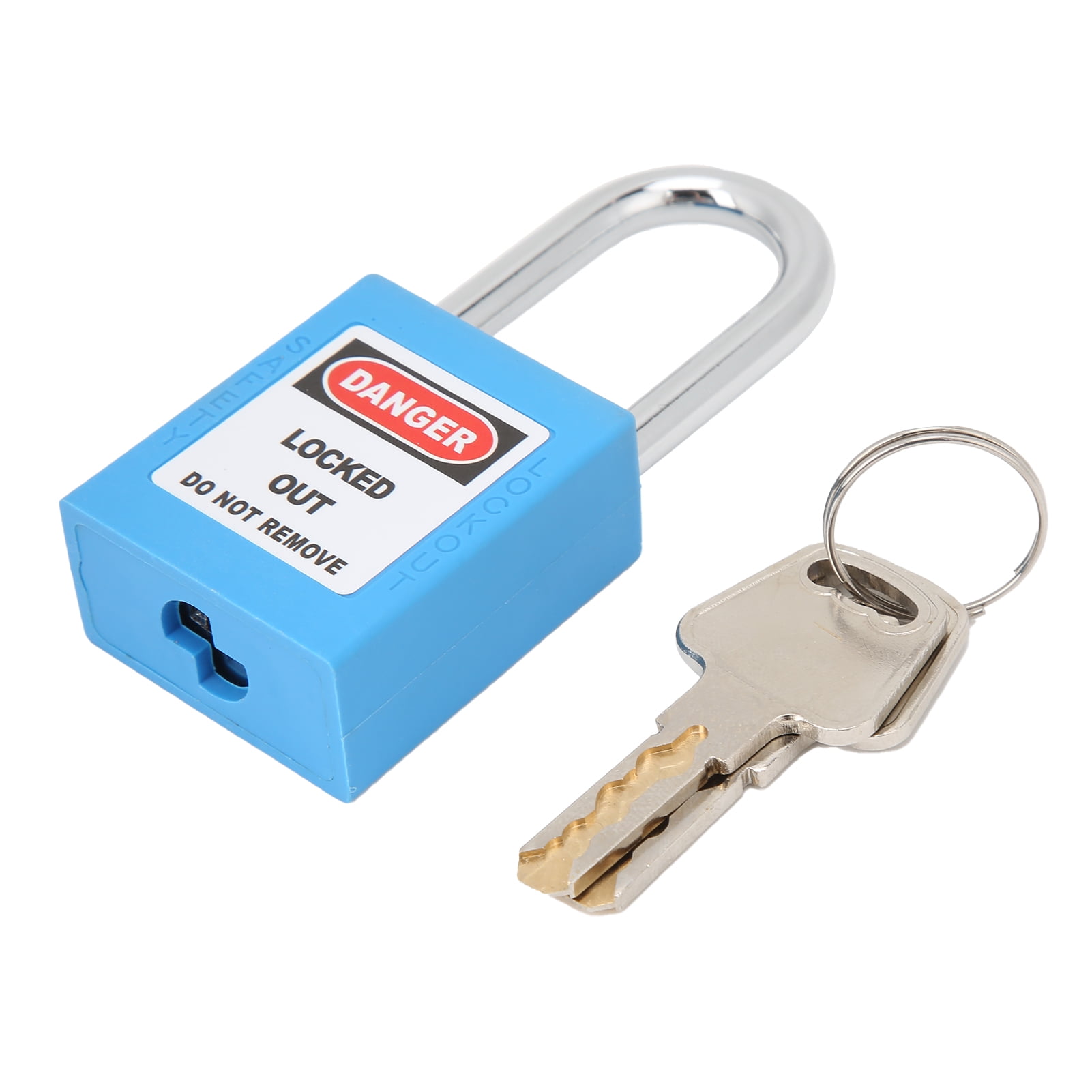 Blue, 2 Key Set, Safe Manufacturing Insulated Steel Beam Locks, 1.5in ...