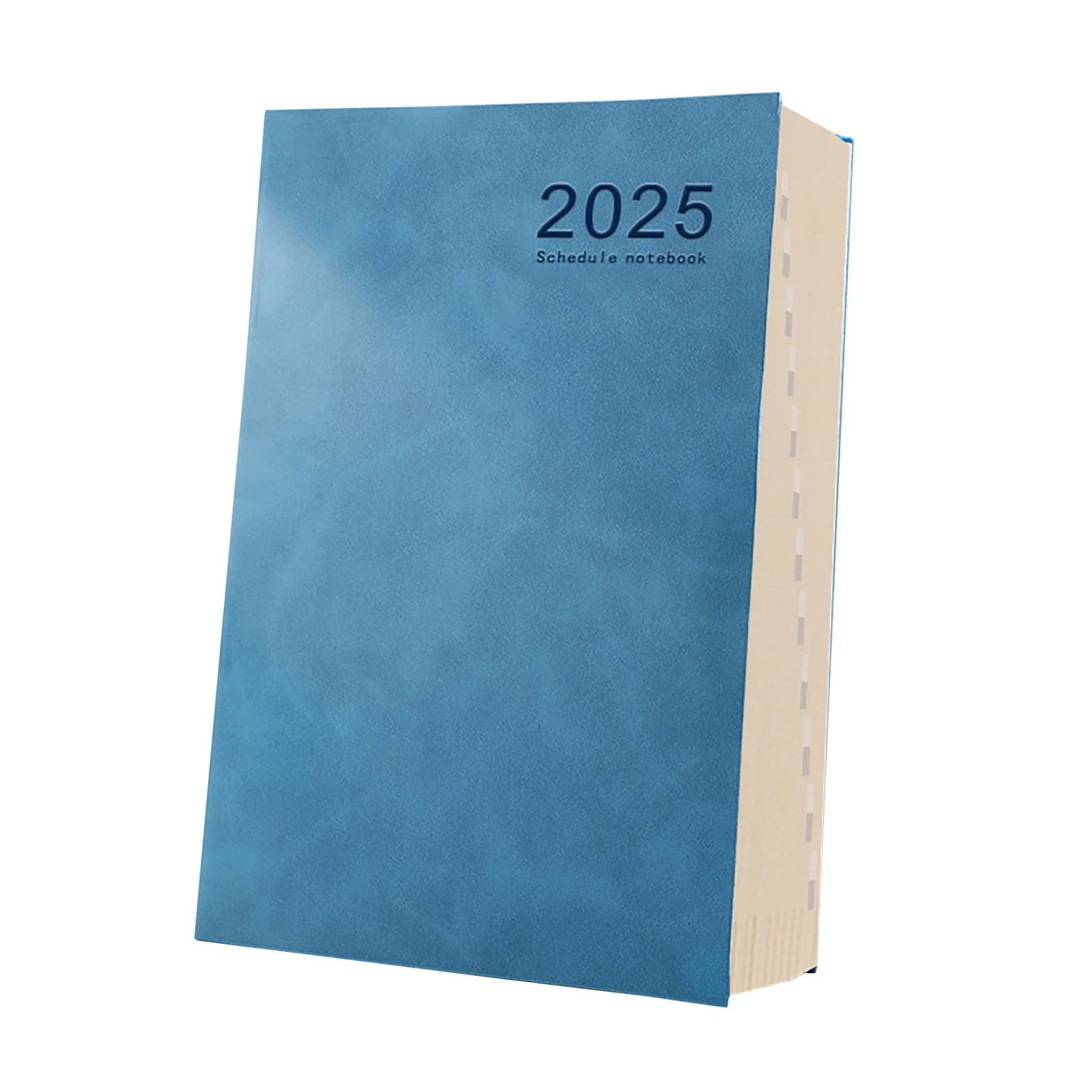 Blue 2025 Daily Planner Notebook With Hardcover And Monthly Tabs 80Gsm Thick Paper For Business ...