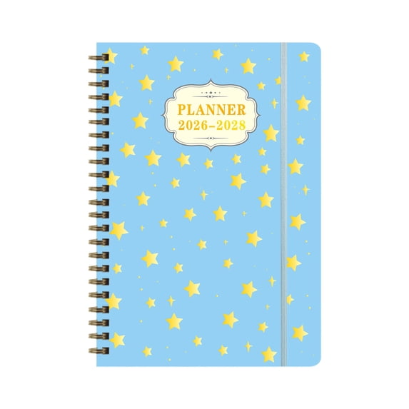 Blue 2026-2028 Academic Planner With Weekly And Monthly Calendar ...