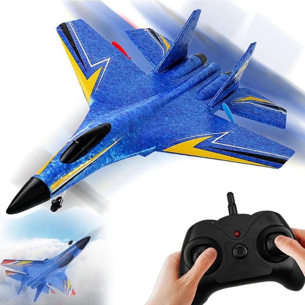 Blue 2026 New Gravity Gliders Airplane with Lights, Upgrade RC Plane ...