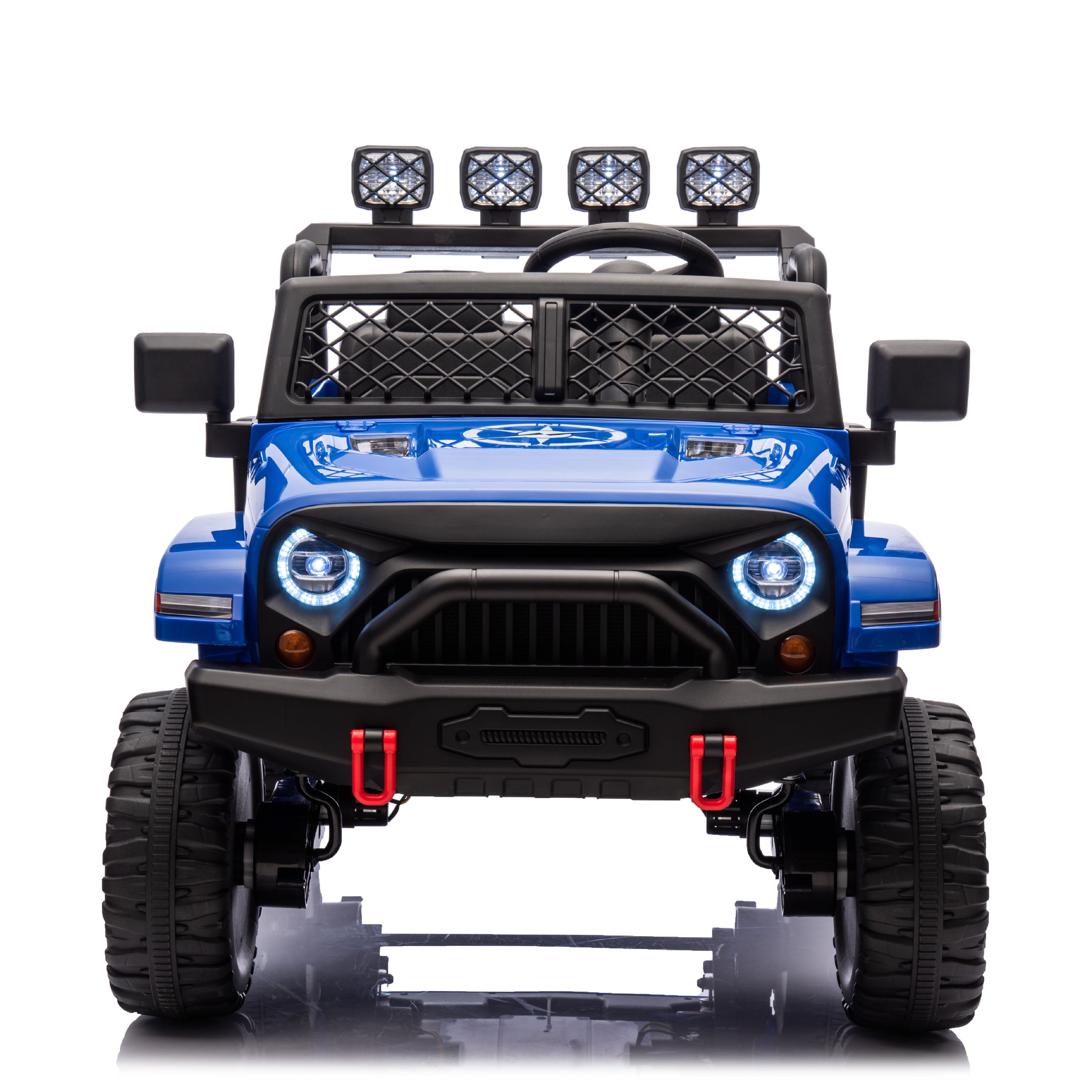 Blue,24V 2 Seater Ride On Truck Car, 4WD motors, with 2.4G Remote ...