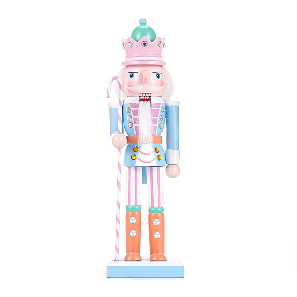 Blue 25cm Nutcracker Figurine 10inch Colorful Statue Nutcracker Soldier ...