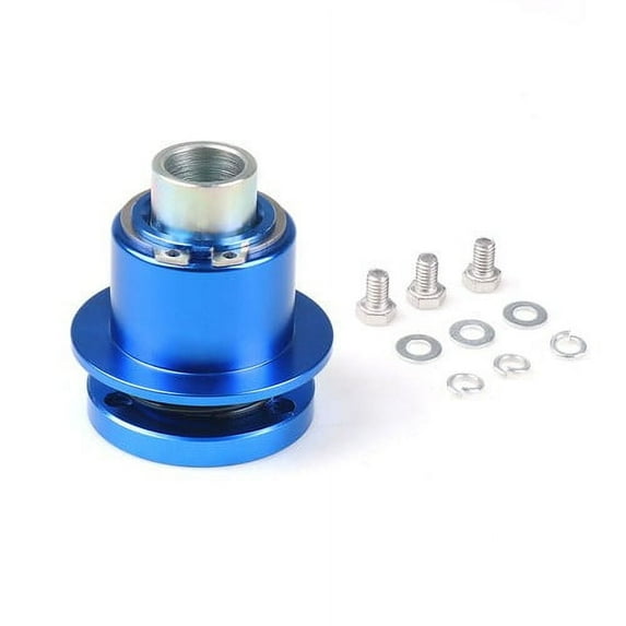 Blue 3 Bolts 360 Deg Steering Wheel Quick Release Disconnect Hub 3/4 ...
