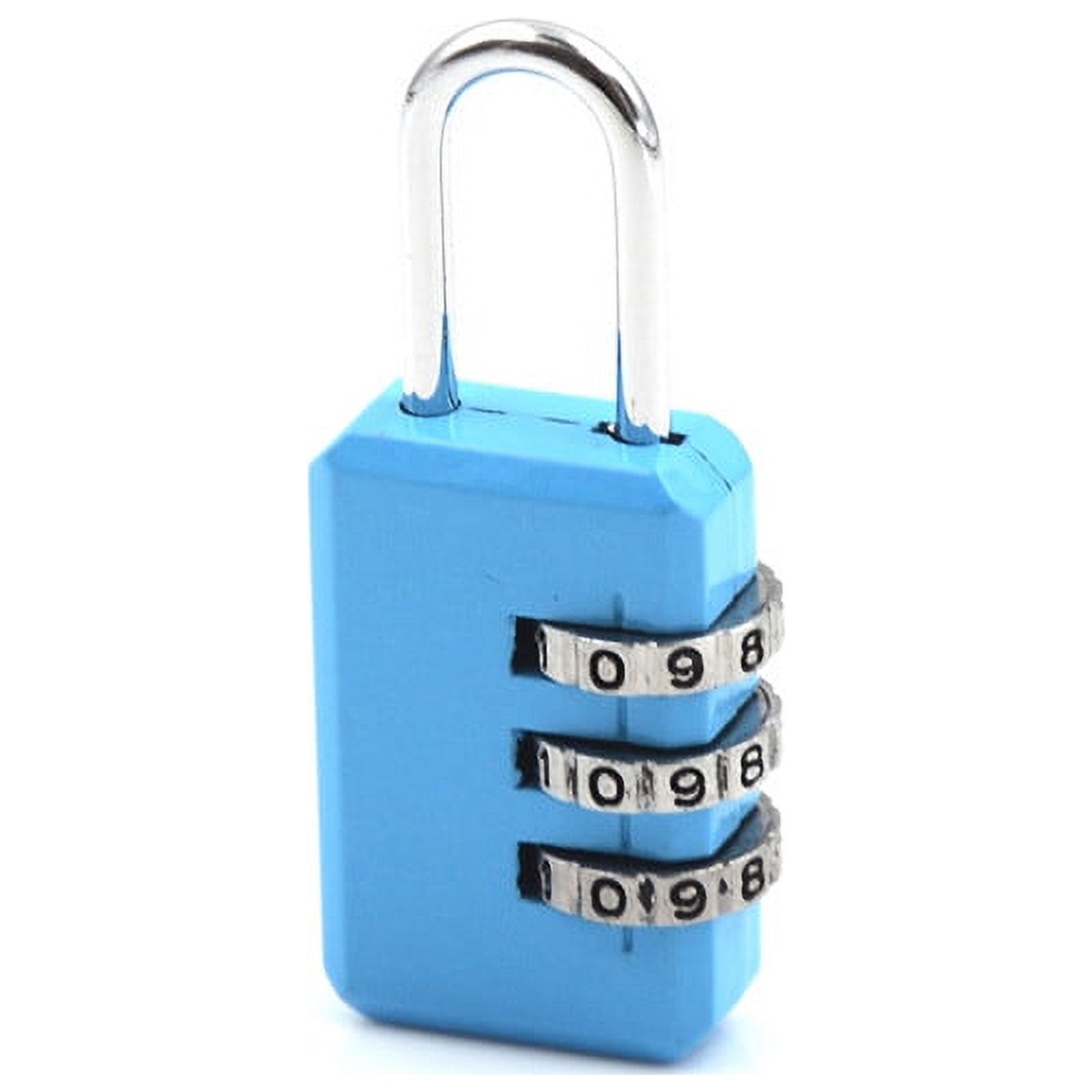 (Blue) 3 Digit Combination Padlock Coded Lock School Gym Locker Sheds ...