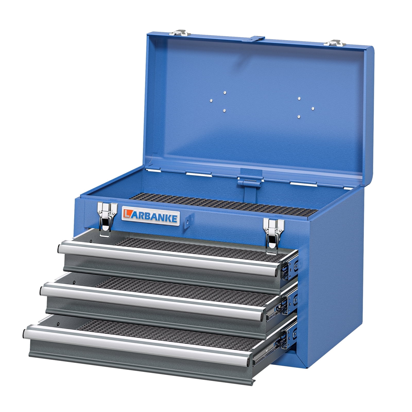 LARBANKE 3-Drawer Steel Tool Chest with Lock & Top Tray - Mobile ...