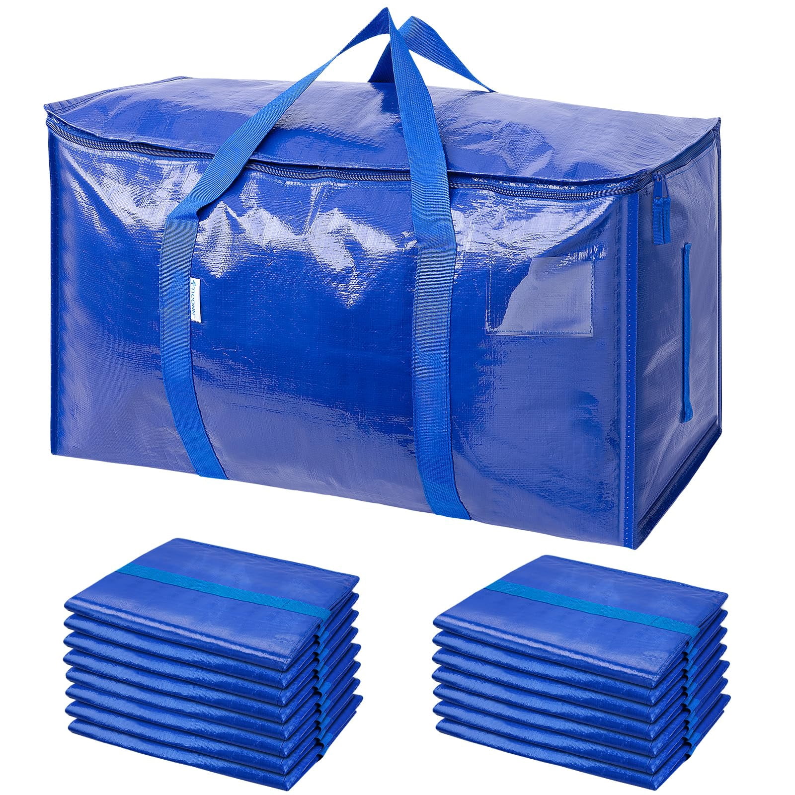 Blue-30 Gallon 16 Pack Heavy-Duty Storage Totes For Moving ...