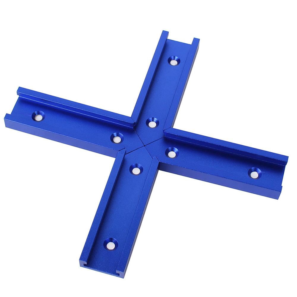 Blue 30 T-Track Cross Kit Aluminum T-Slot Miter Table Clamp Cross T ...