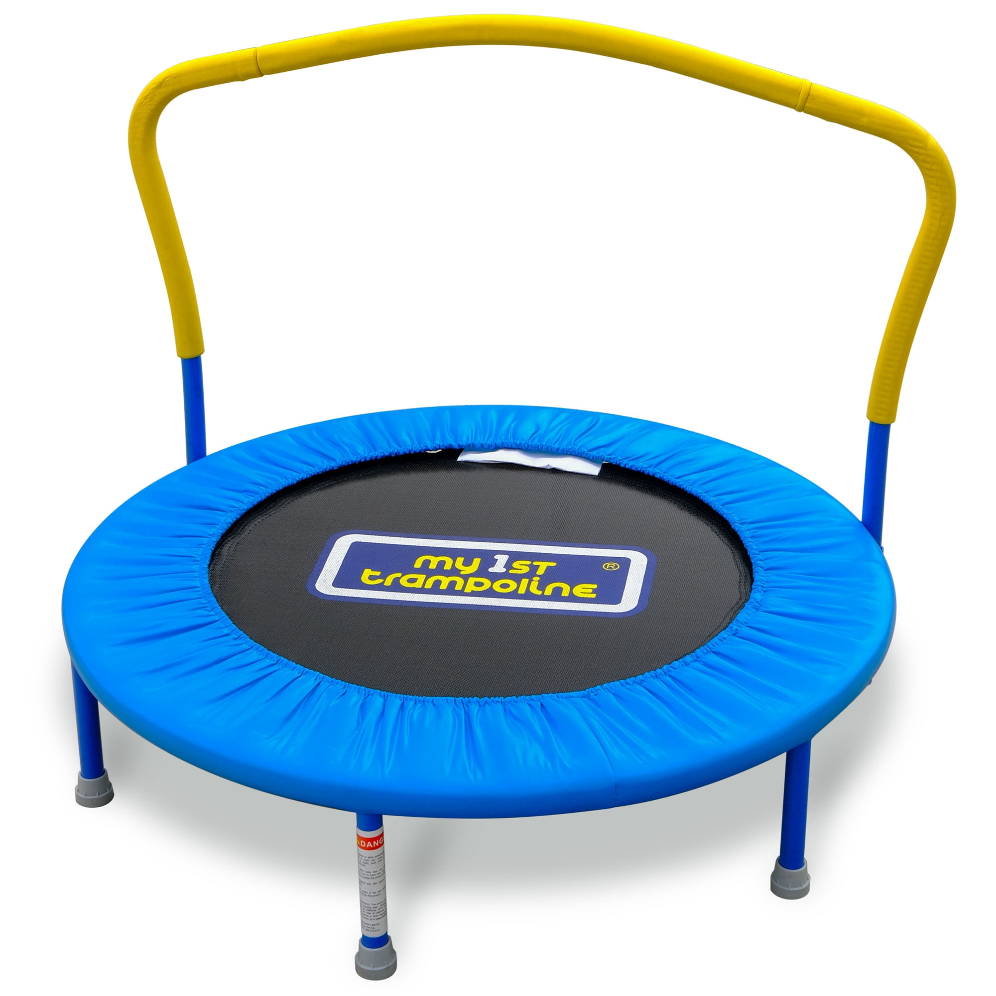 Blue 36-Inch My First Trampoline with Yellow Handlebar - Walmart.com