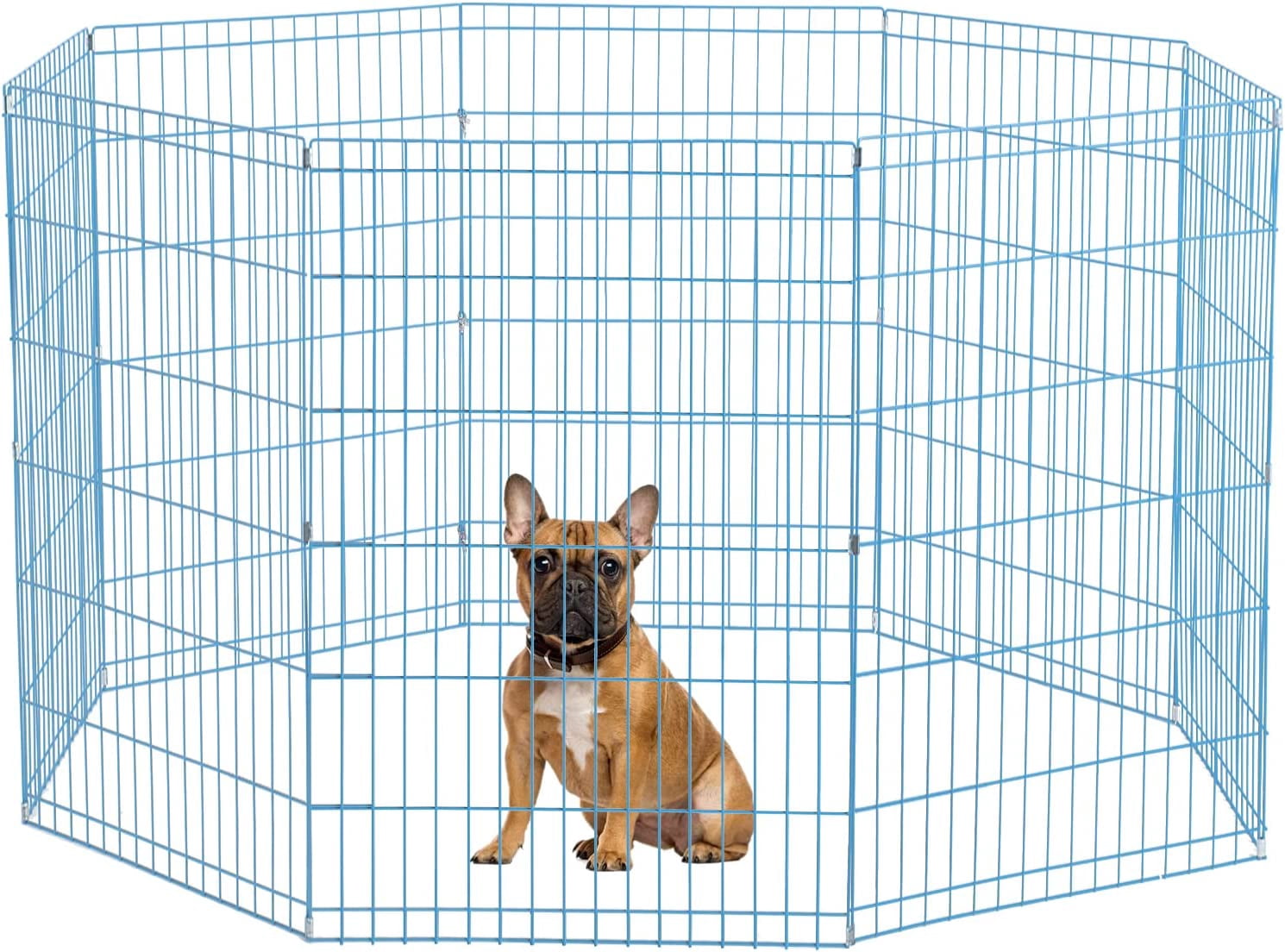Blue 36 Tall Dog Playpen Crate Fence Pet Kennel Play Pen Exercise Cage ...