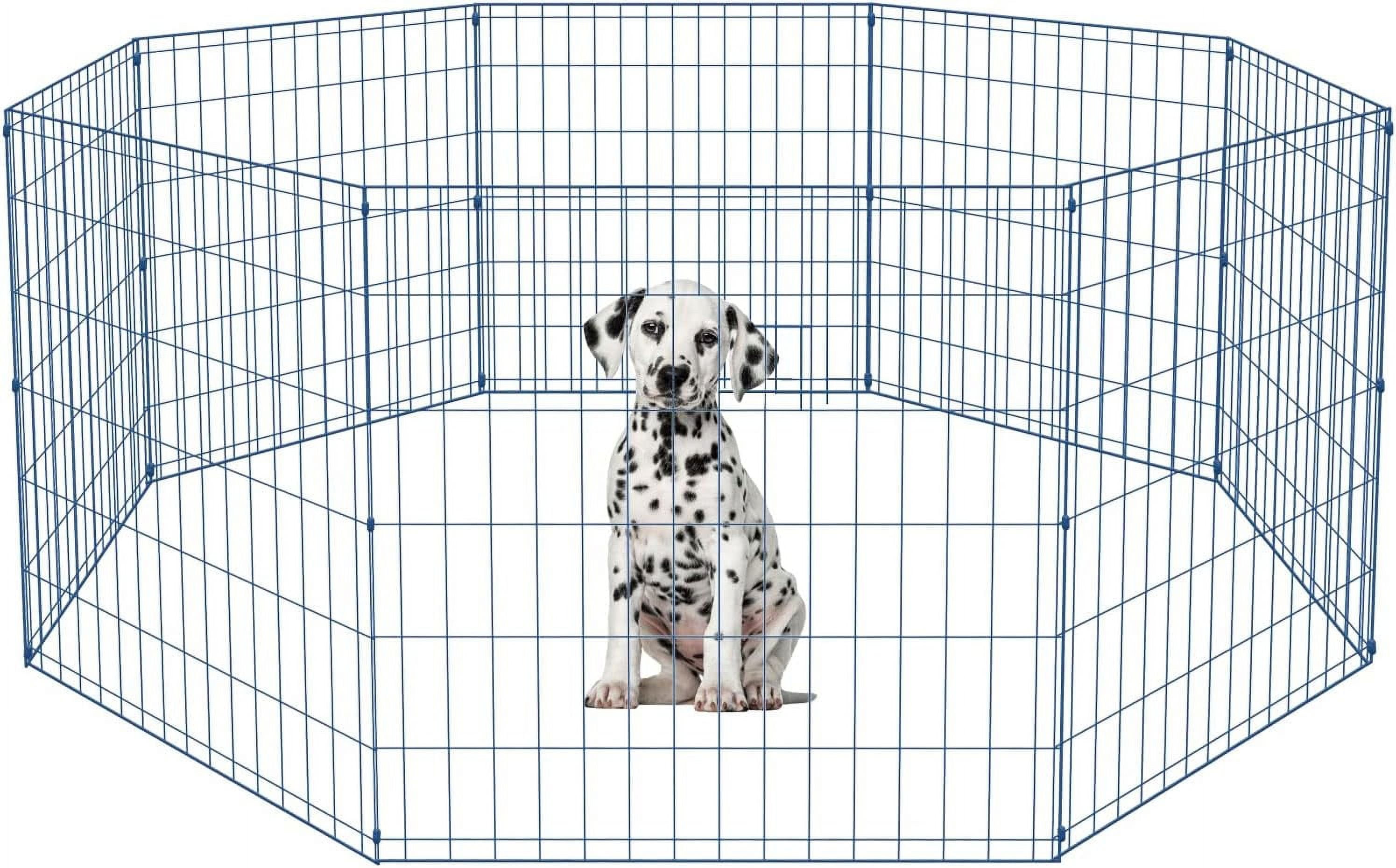 Blue 36 Tall Dog Playpen Crate Fence Pet Kennel Play Pen Exercise Cage ...