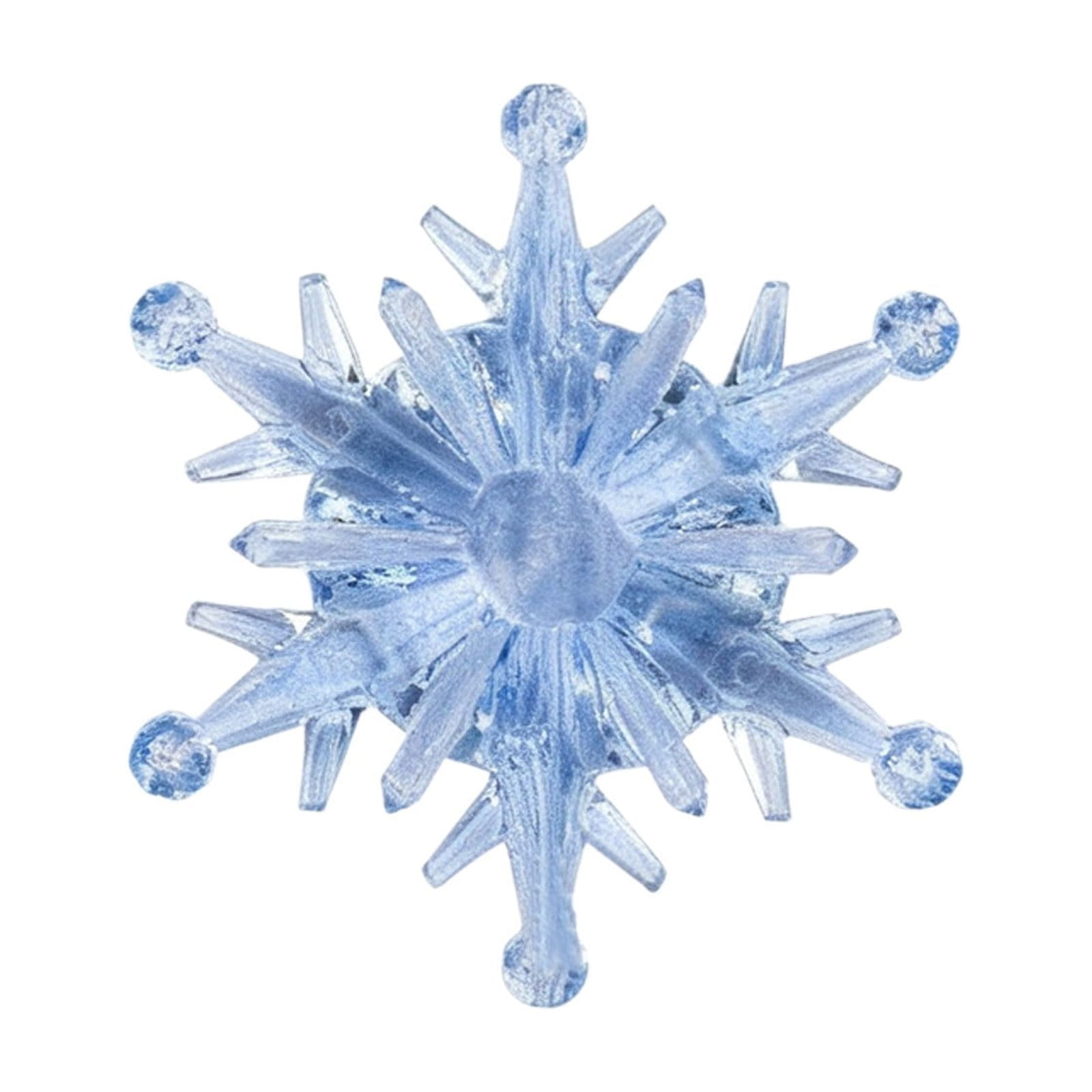 Blue 3D Blue Snowflake Christmas Ornament Translucent Hanging ...
