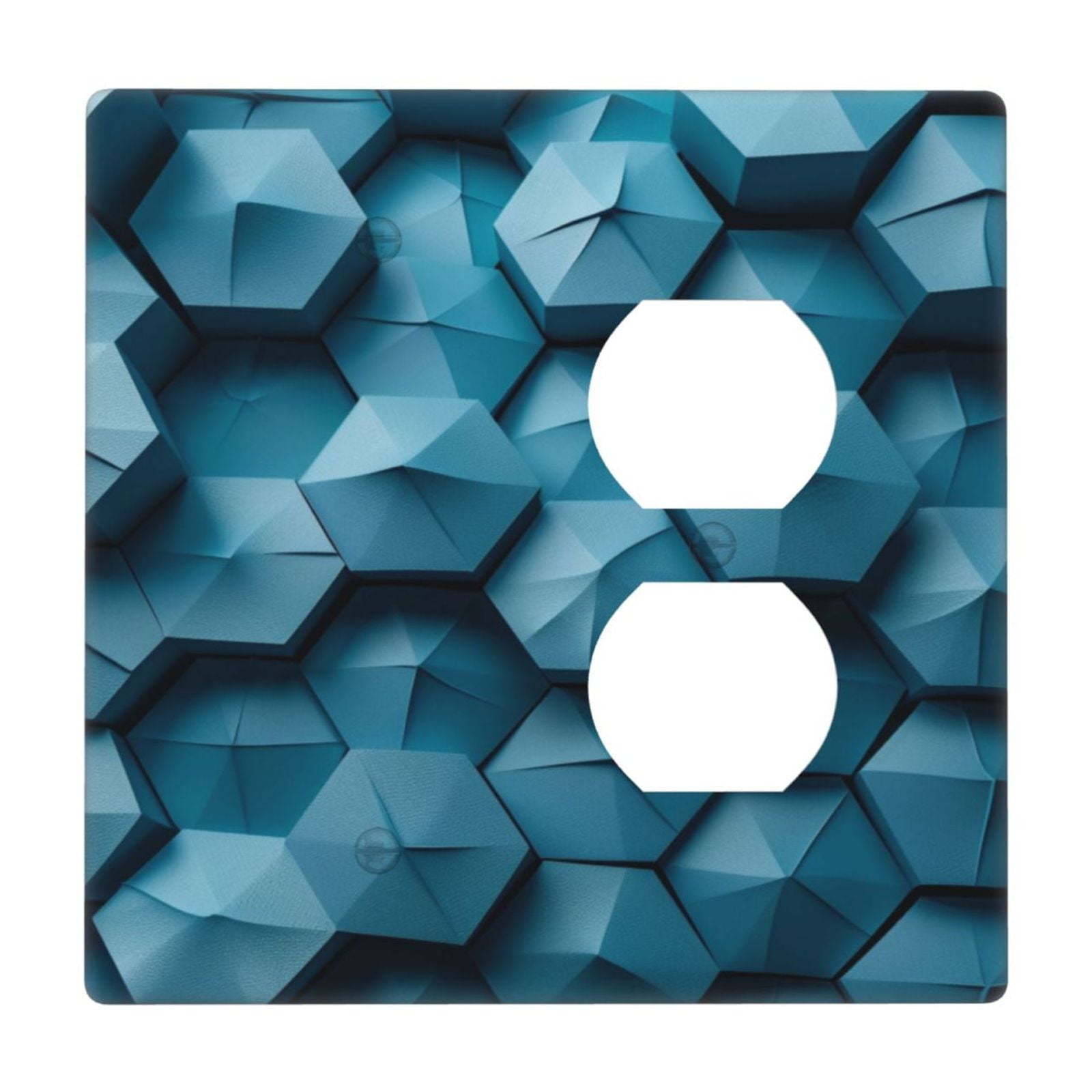 Blue 3D Hive Light Switch Cover Decorative Switch Plates and Outlet ...