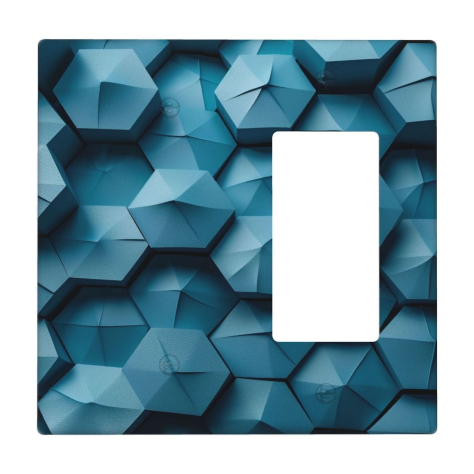 Blue 3D Hive Light Switch Cover Decorative Switch Plates and Outlet ...