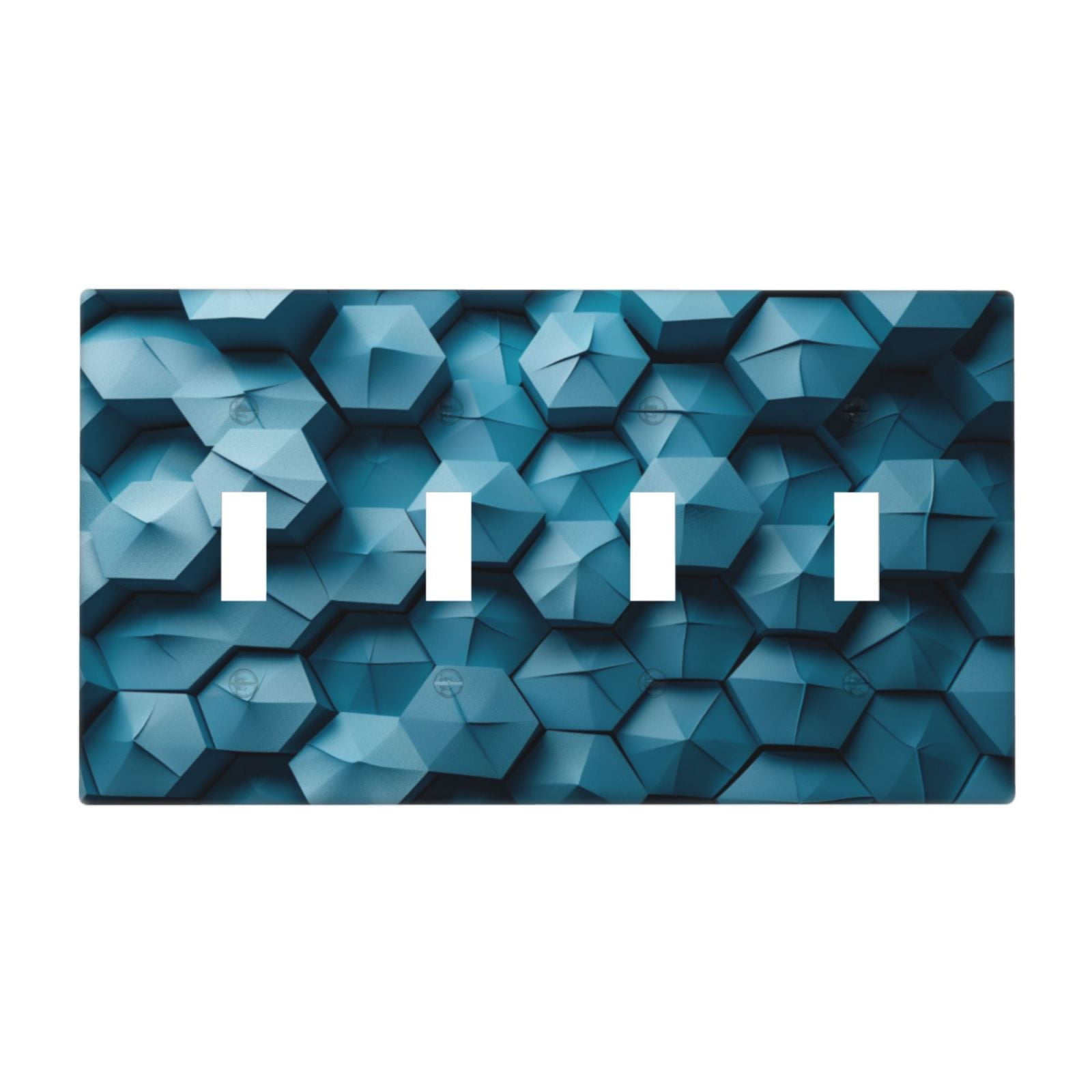 Blue 3D Hive Light Switch Cover Decorative Switch Plates and Outlet ...