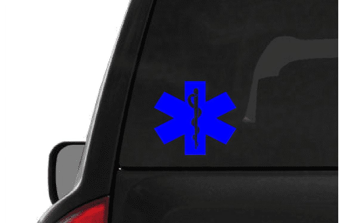 Blue 4" EMS Logo (T20) Vinyl Decal Sticker Car/Truck Laptop/Netbook ...