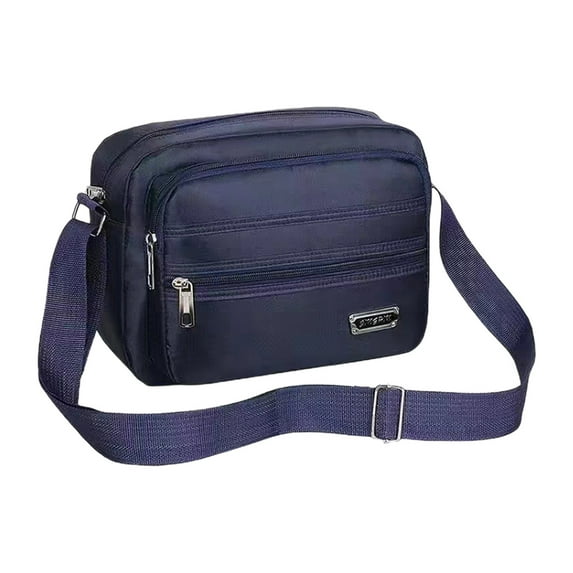 Blue 4 Layer Crossbody Chest Pack Water Resistant 4 Pocket Organizer ...