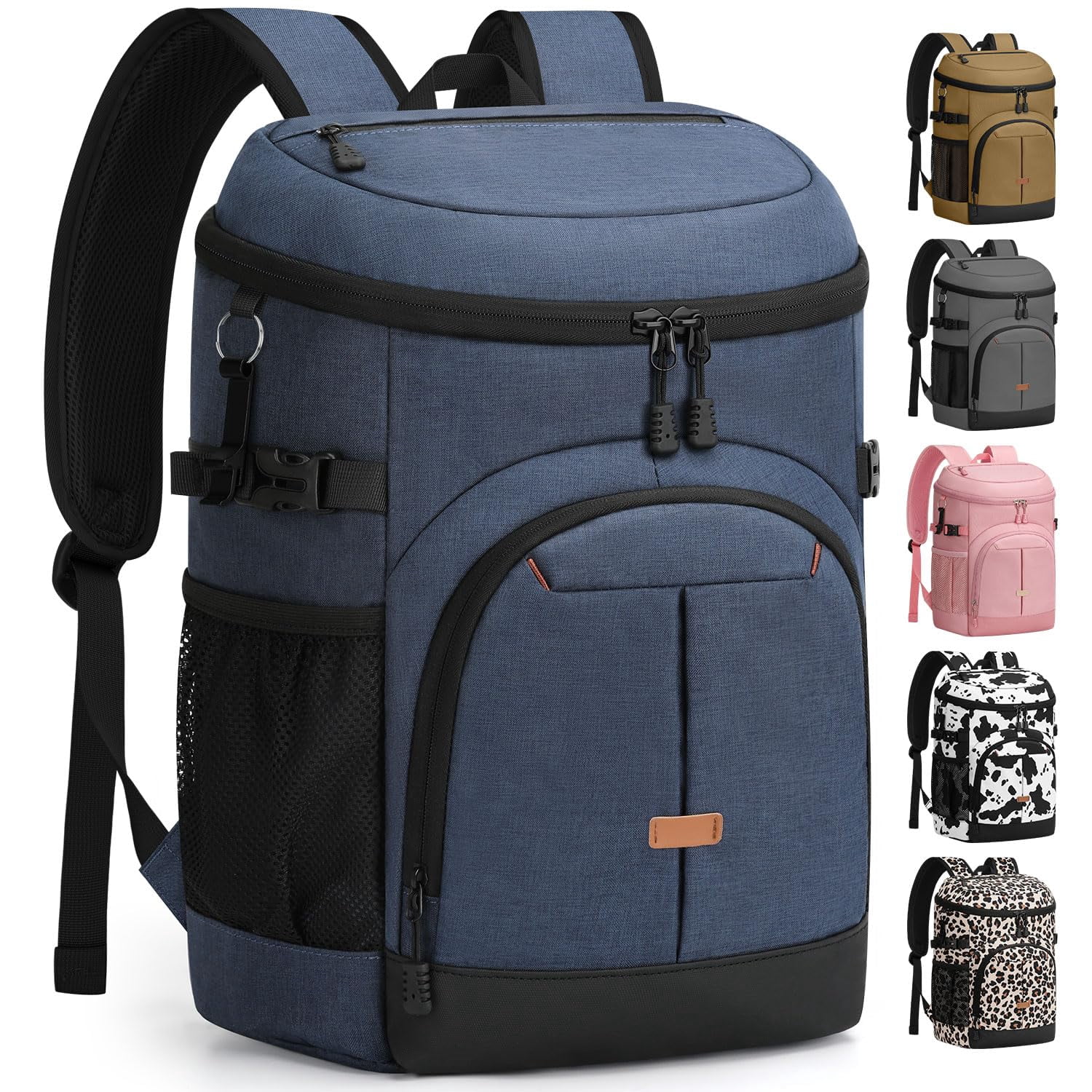 Blue 45 Cans Cooler Backpack Multi-Purpose Use - Walmart.com