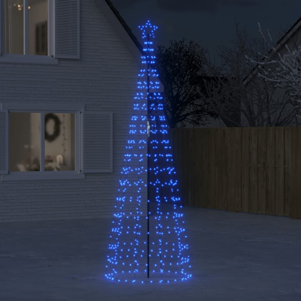 Blue 570 LEDs Christmas Tree Lights with Ground Stakes for Outdoor ...
