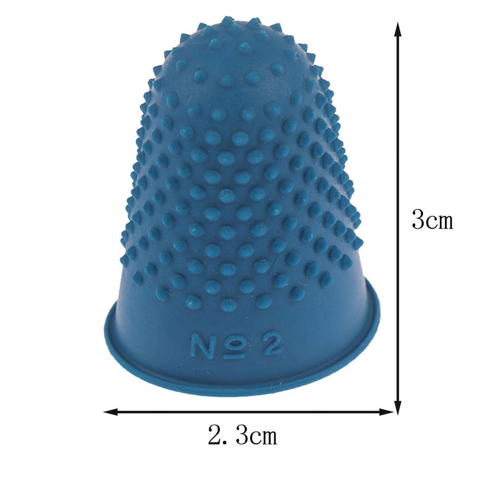 (Blue) 5Pcs Counting Cone Rubber Thimble Protector Sewing Quilter ...