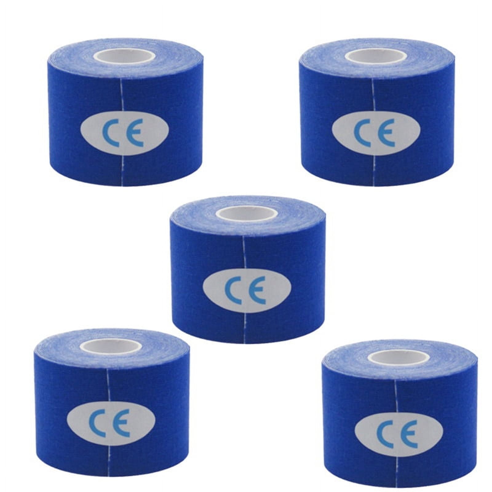 Blue 5 Pcs 5cmx5cm Elastic Bandage, ,Patch, Muscle Patch - Walmart.com