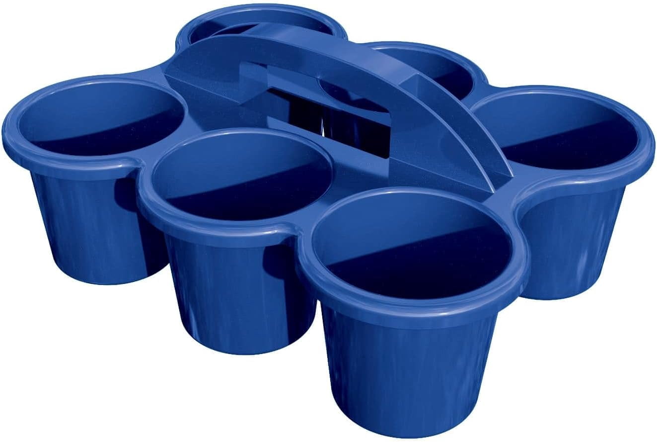 Blue 6-Cup Plastic Caddy by Creatology - Holds Toys, Paint Brushes, Art ...