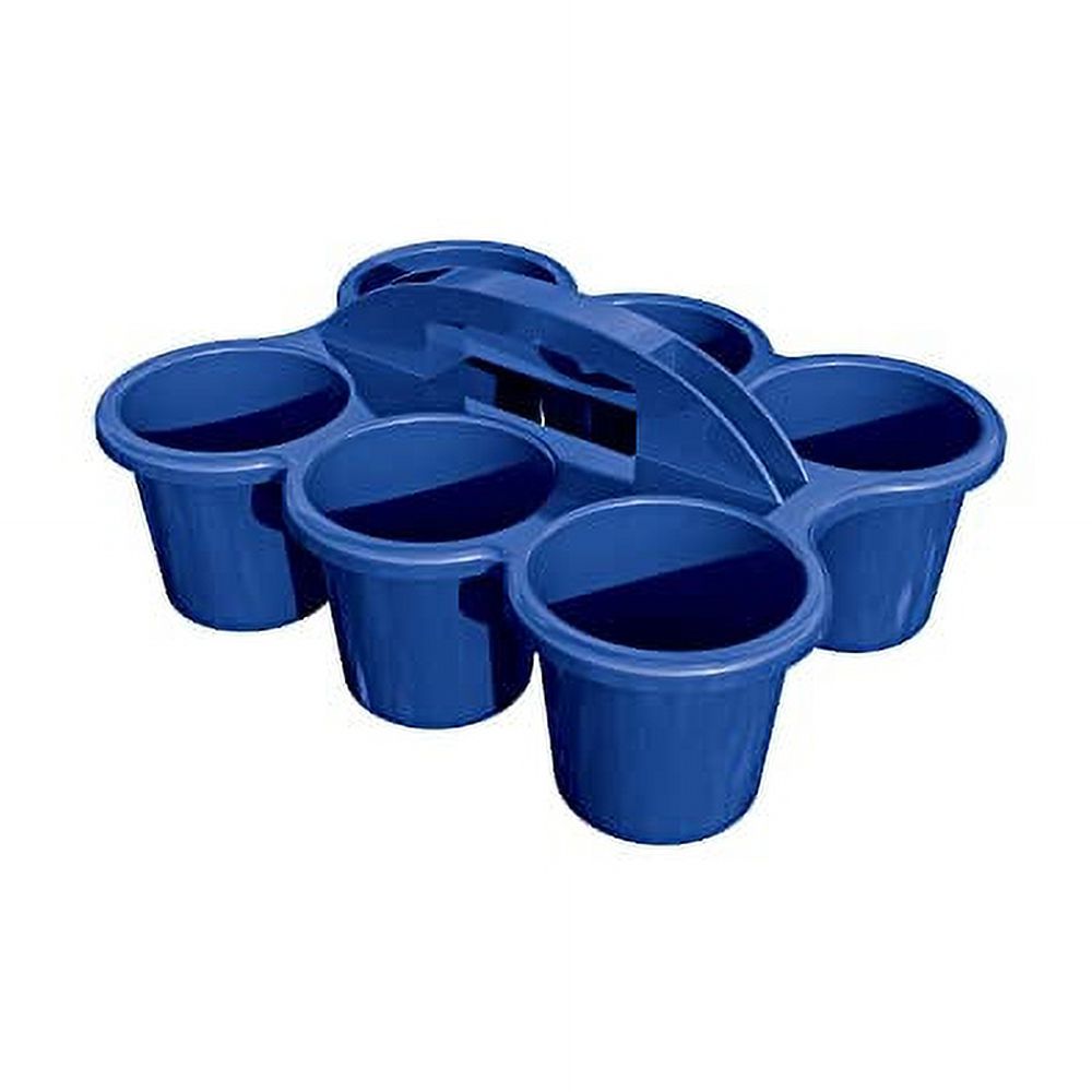Blue 6-Cup Plastic Caddy by Creatology - Holds Toys, Paint Brushes, Art ...