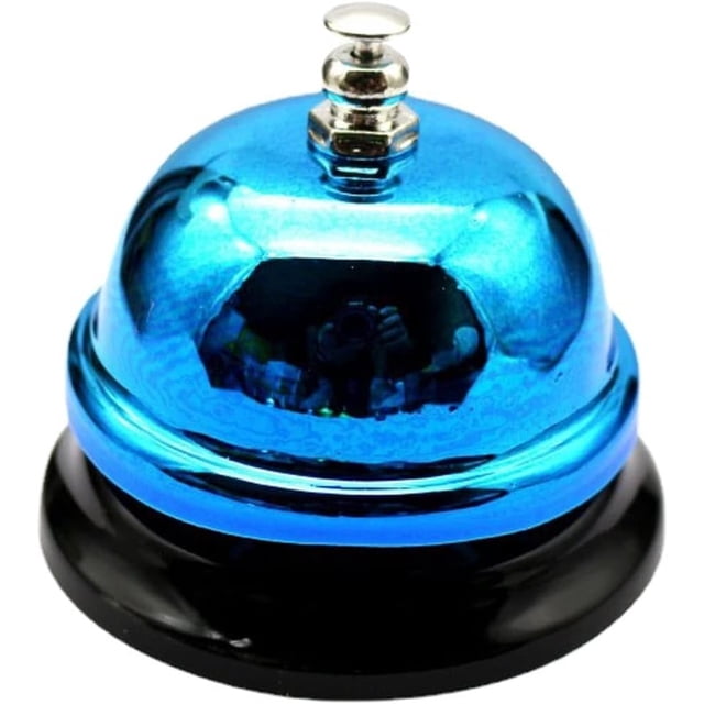 Blue 65mm Call Bell Desk Christmas Kitchen Counter Christmas Bells ...