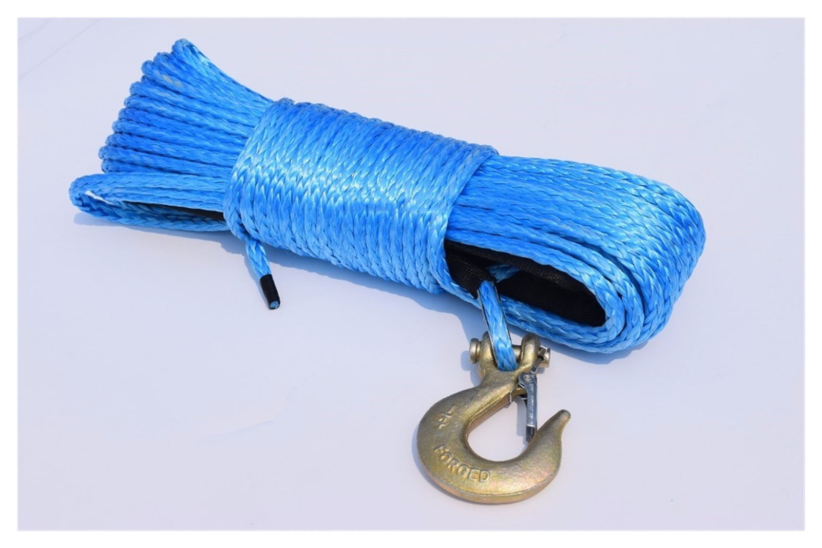 Blue 6mm*24m Winch Rope With Hook,Synthetic Winch Cable,Off Road Rope ...