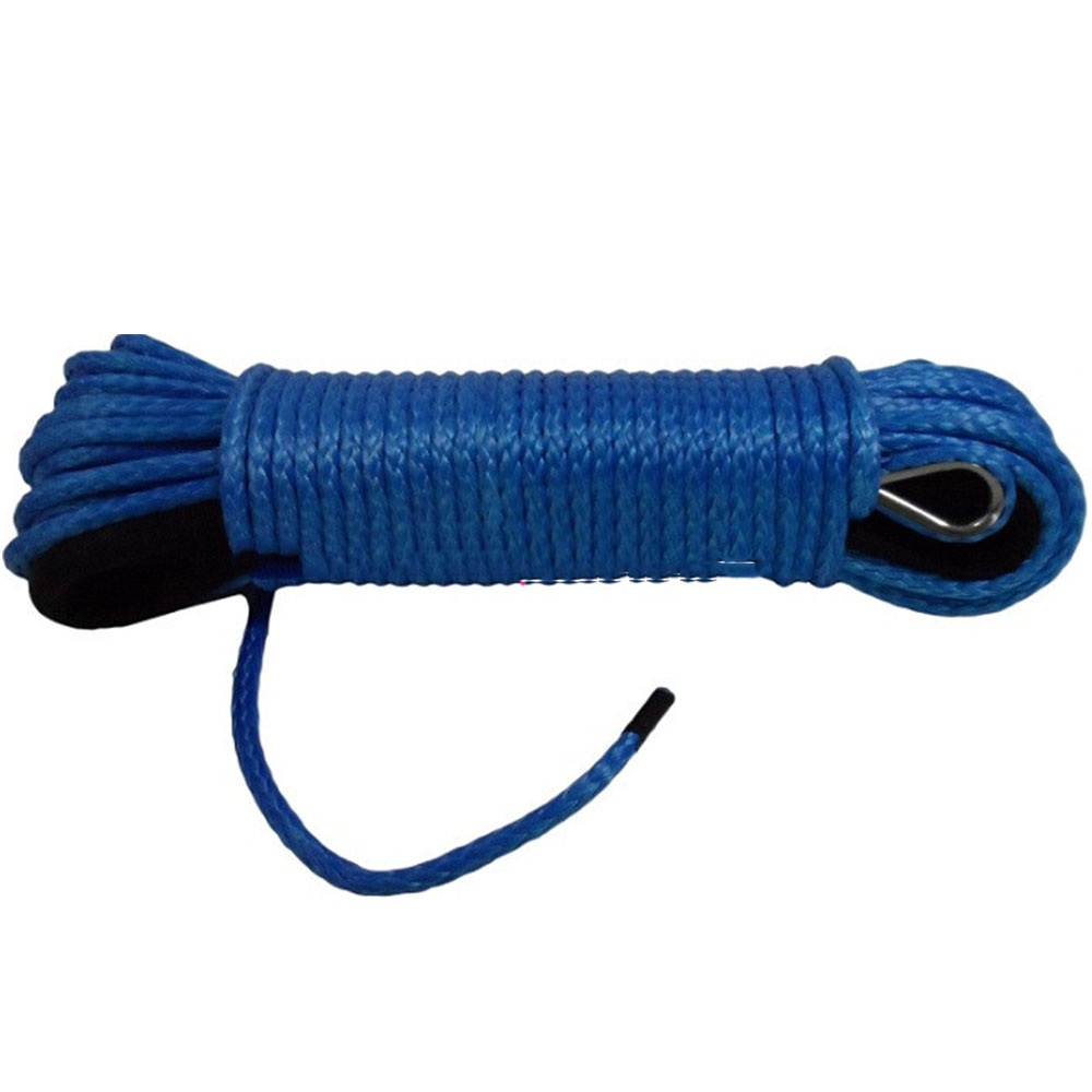 Blue 6mm*30m Synthetic Rope Add 4500lbs Aluminum Off Road Rope,Boat ...