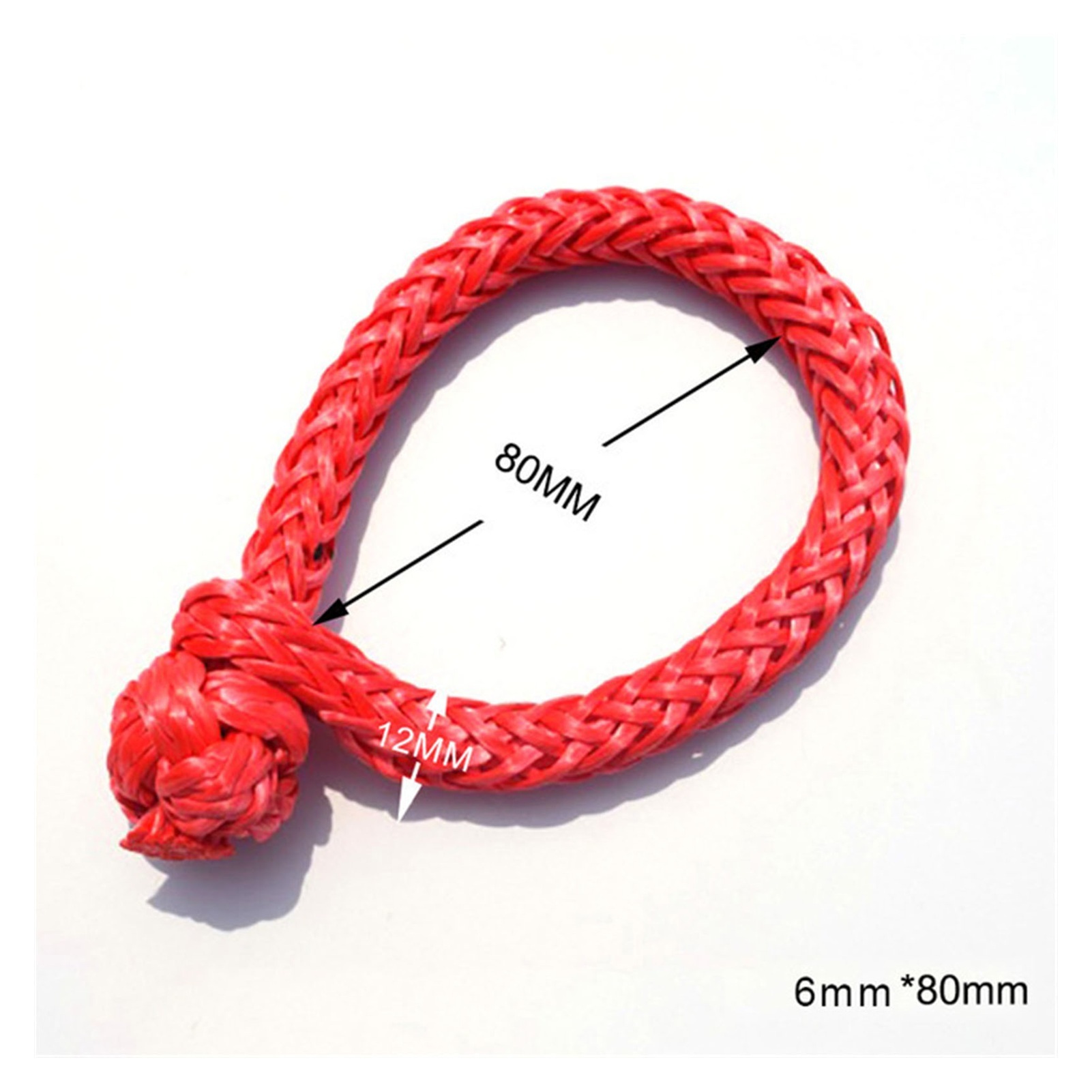 Blue 6mm*80mm Synthetic Winch Shackle,Soft Shackle For Yacht,UHMWPE ...