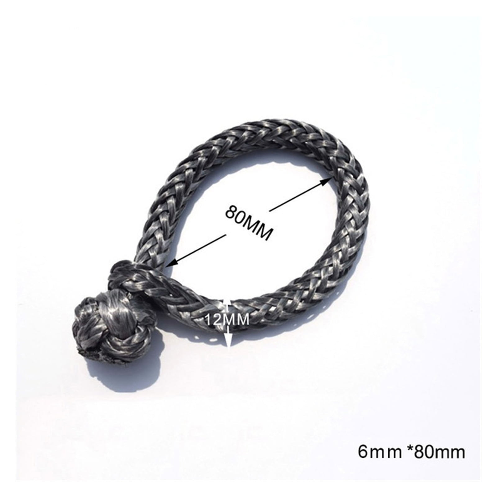 Blue 6mm*80mm Synthetic Winch Shackle,Soft Shackle For Yacht,UHMWPE ...