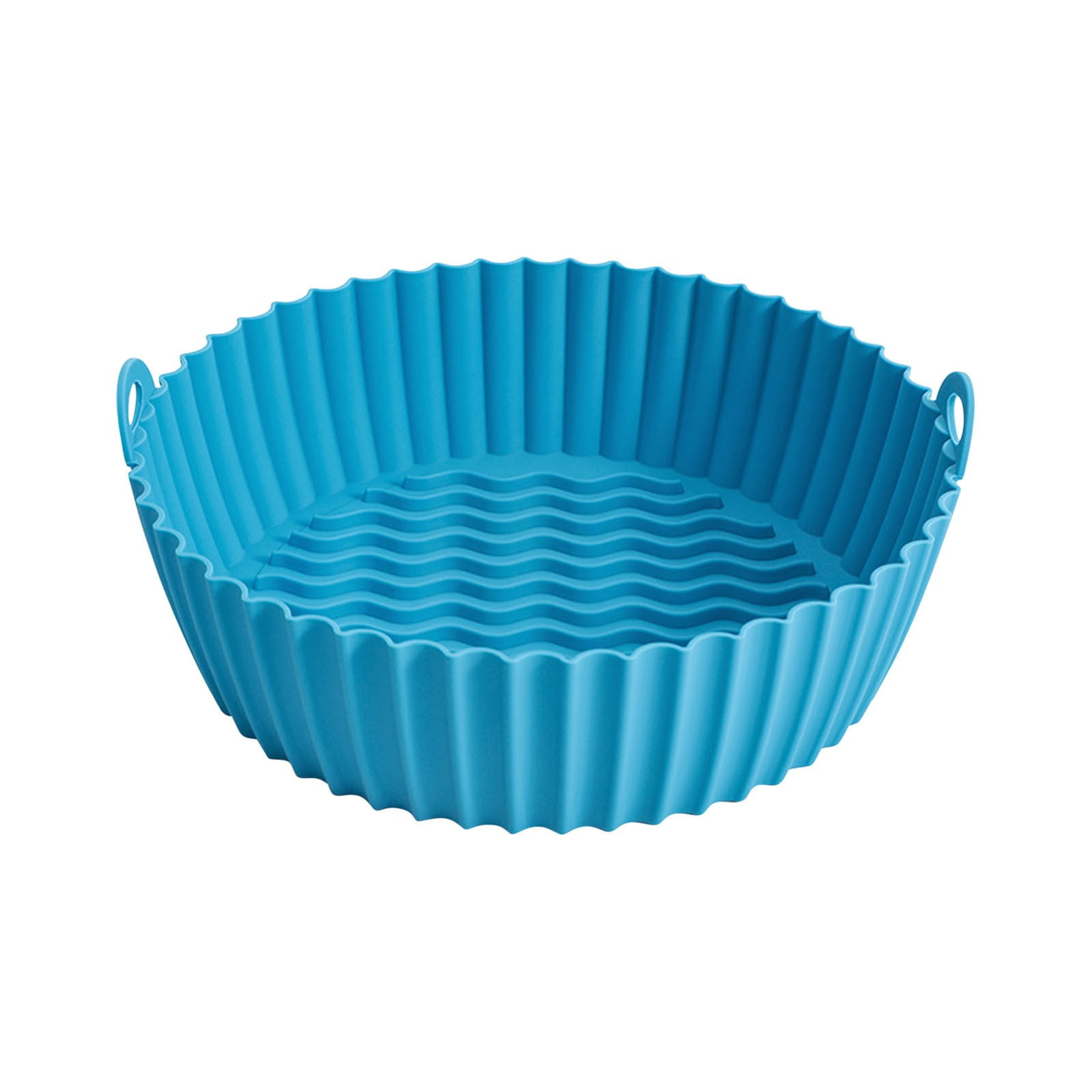 Blue 7.5-Inch Silicone Tray For Air Fryer And Baking With Reusable ...